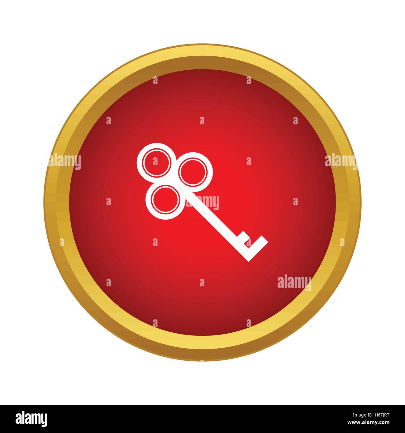 Vintage key icon in simple style Stock Vector Image & Art - Alamy