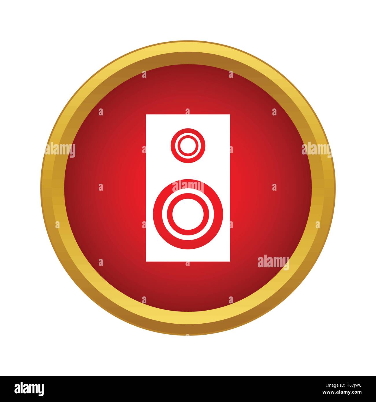 Sound speaker icon in simple style Stock Vector Image & Art - Alamy