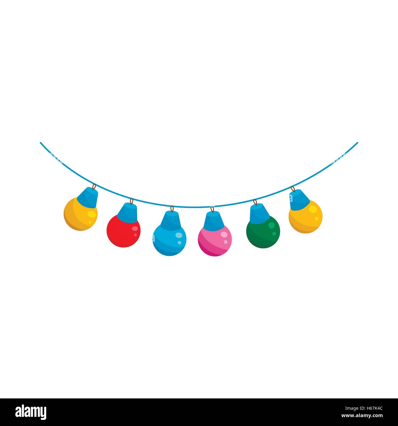 Color light bulbs icon, cartoon style Stock Vector Image & Art - Alamy