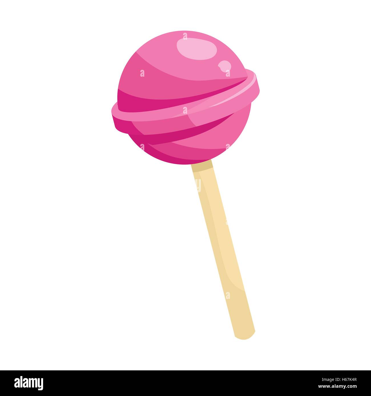 Round pink lollipop icon in cartoon style Stock Vector Image & Art - Alamy