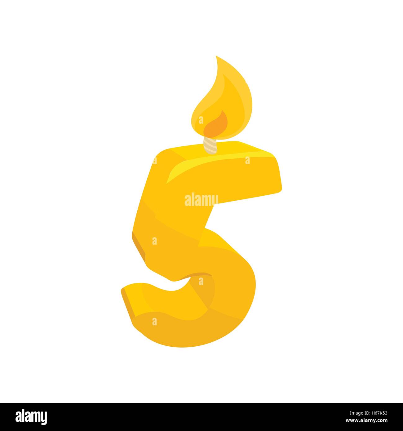 Cartoon birthday cake 5 Cut Out Stock Images & Pictures - Alamy