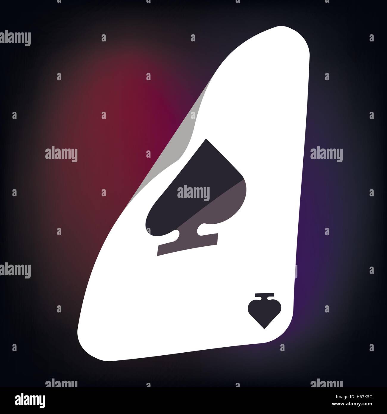 Ace card icon cartoon style Stock Vector Images - Alamy