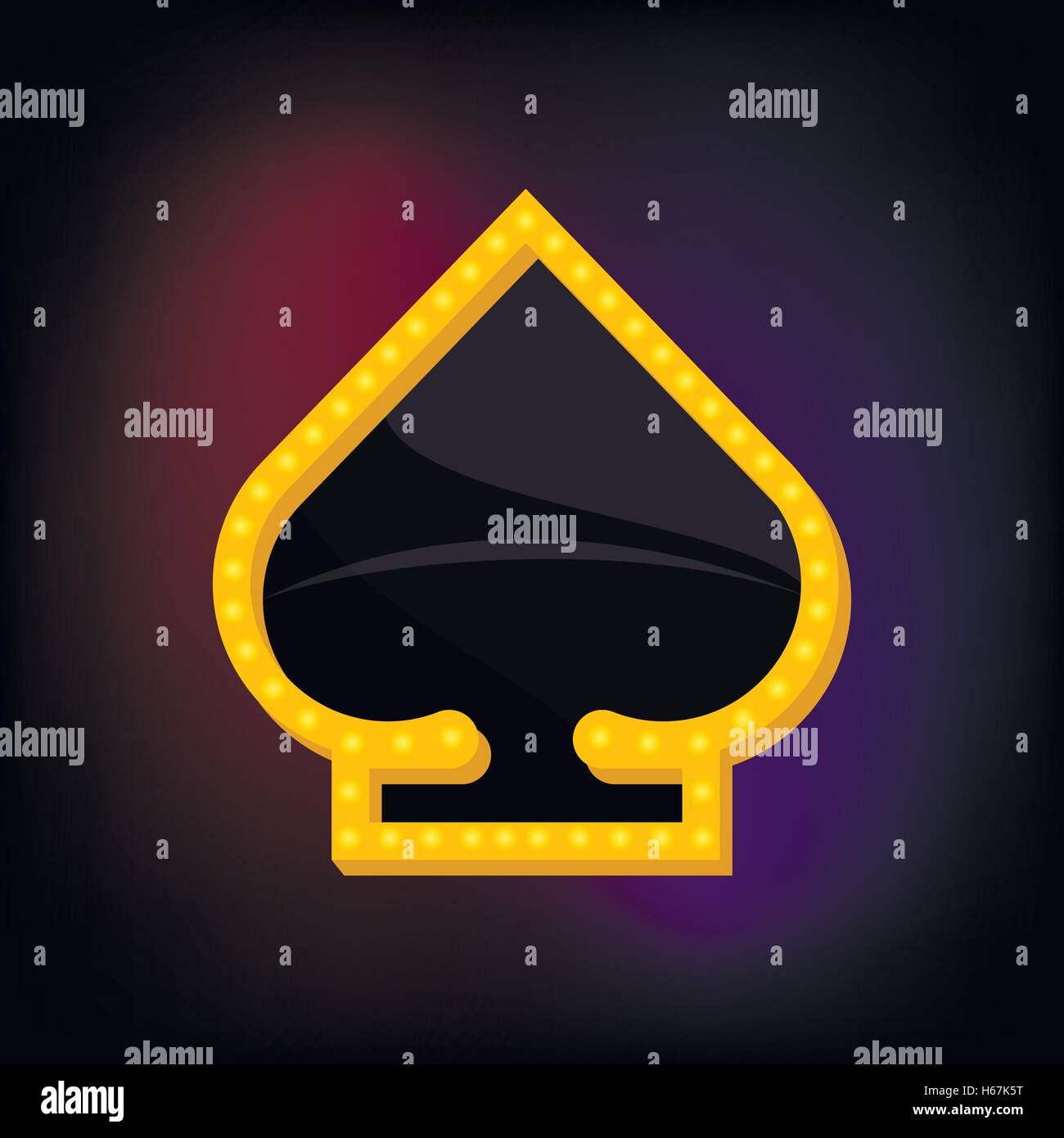 Spade suit icon in cartoon style Stock Vector Image & Art - Alamy
