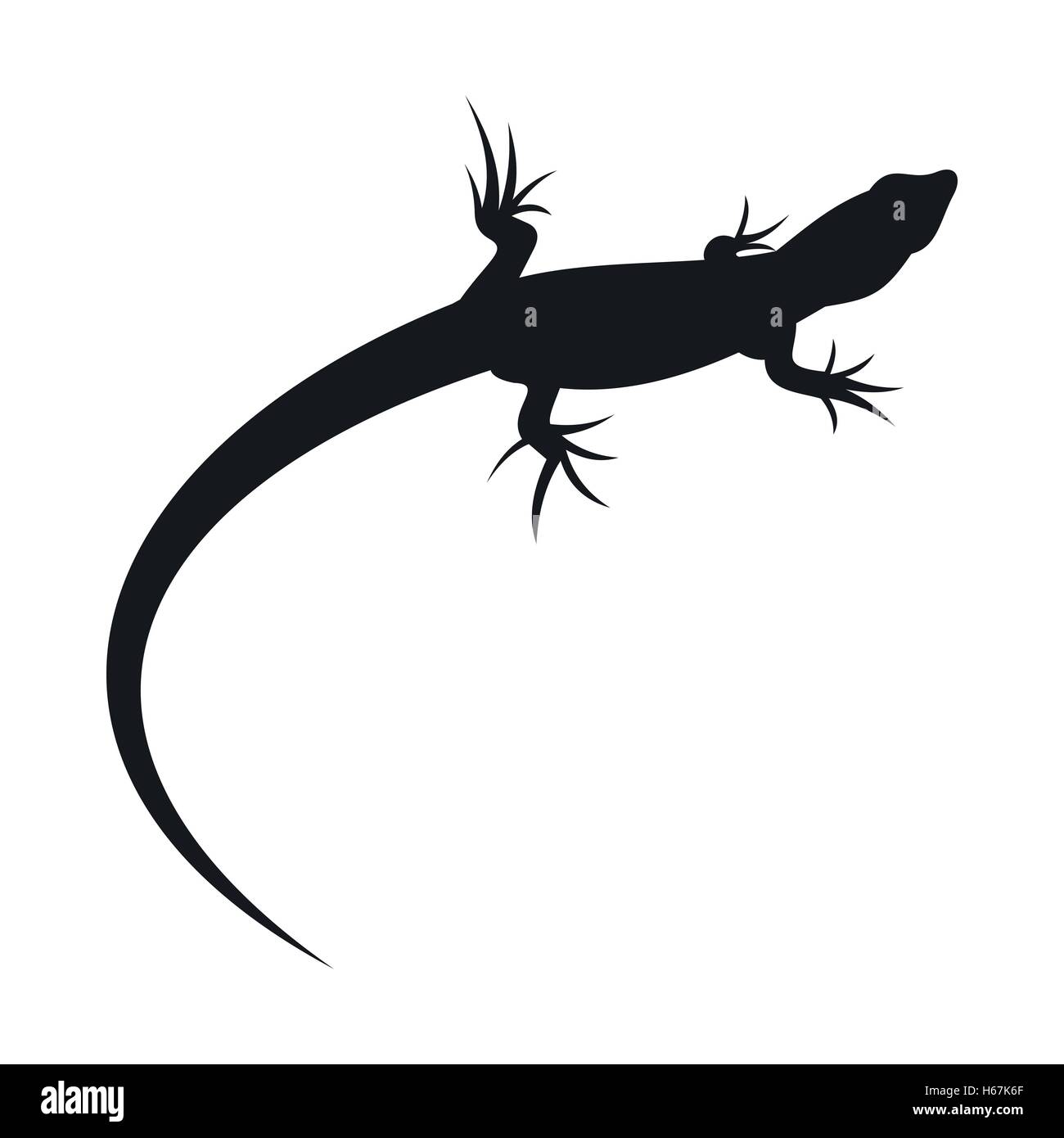 Lizard icon, simple style Stock Vector Image & Art - Alamy