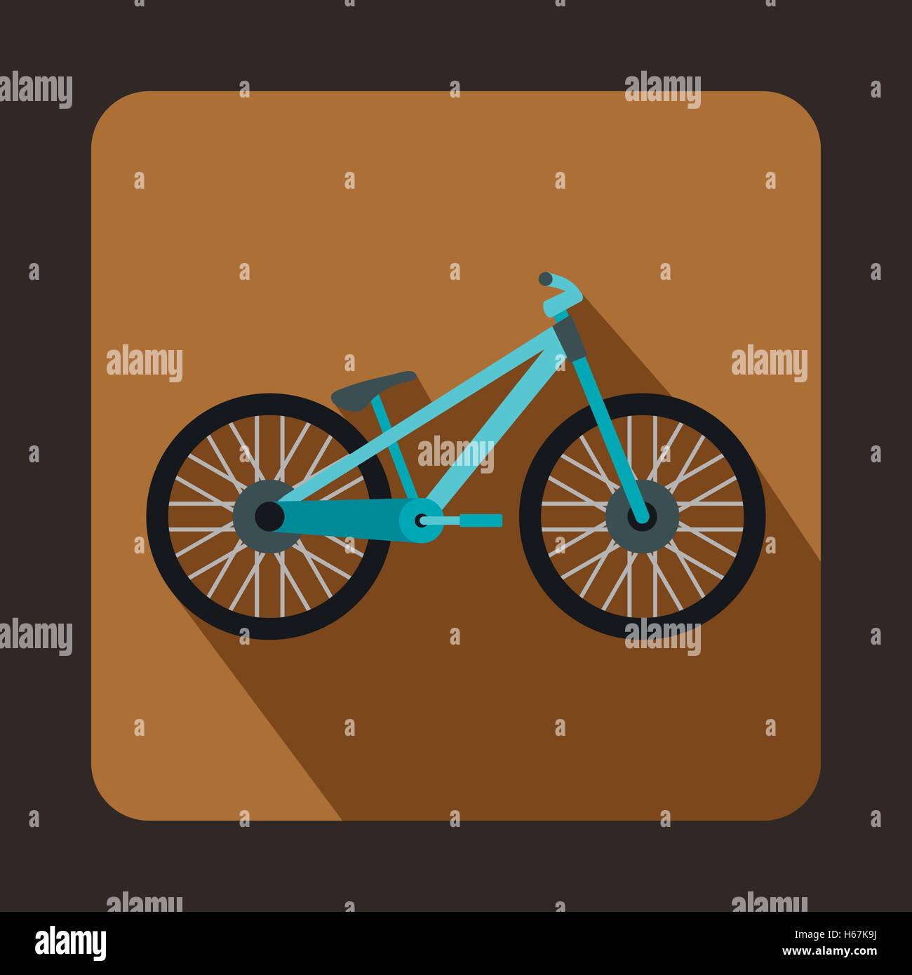 Bike icon, flat style Stock Vector Image & Art - Alamy