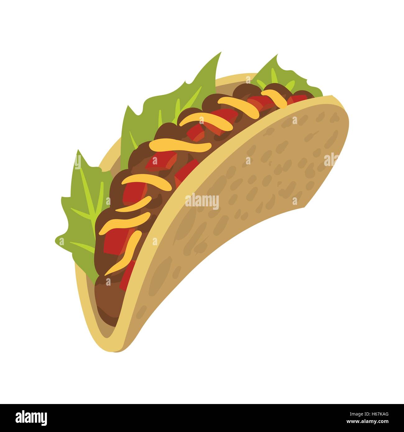 Cartoon mexican taco Stock Vector Image & Art - Alamy