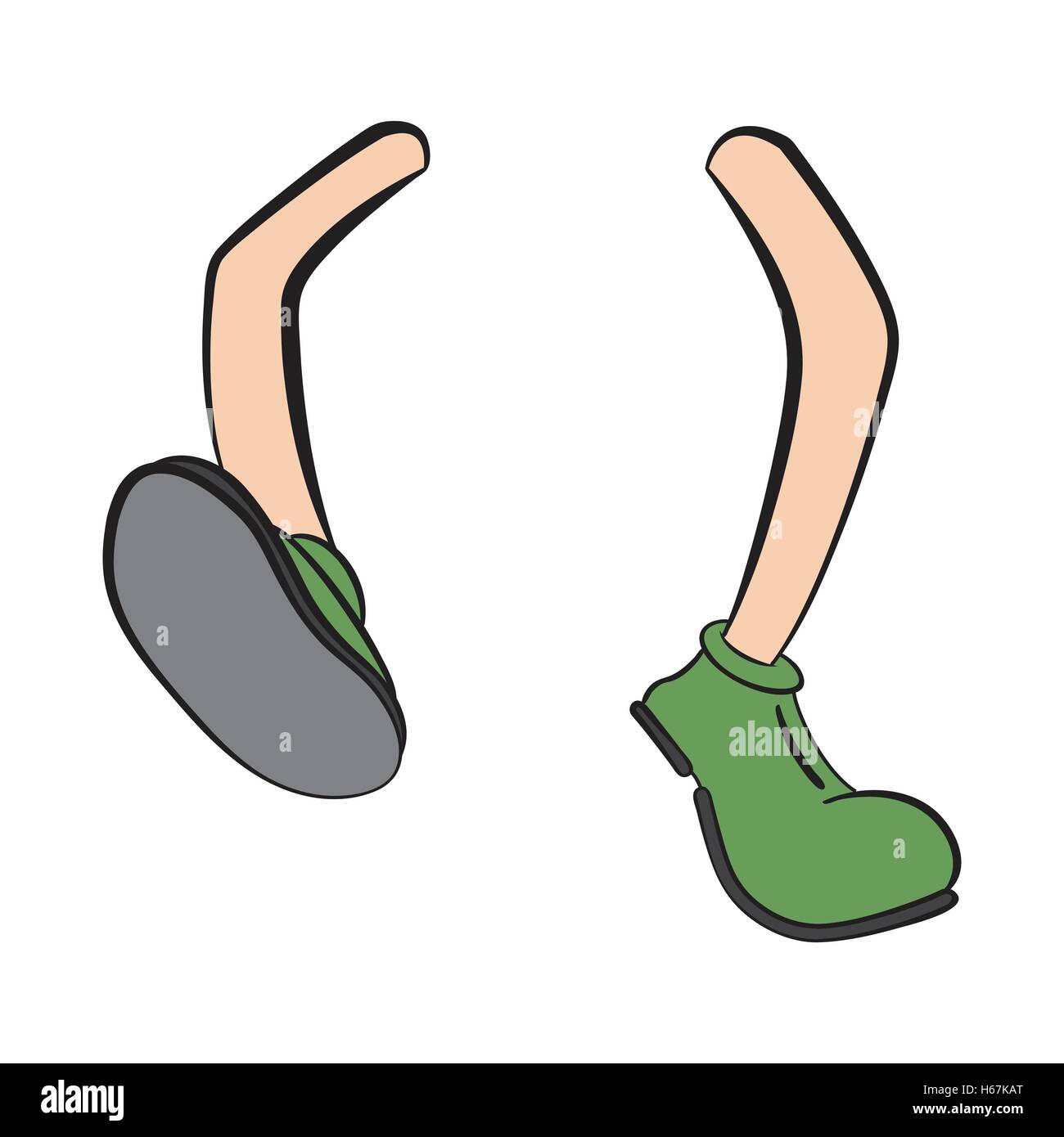 Cartoon reaching legs Stock Vector Image & Art - Alamy