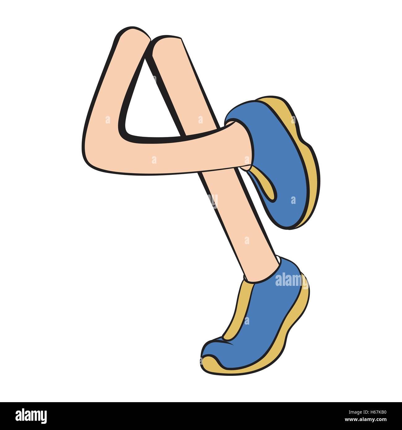 Cartoon running legs Stock Vector Image & Art - Alamy