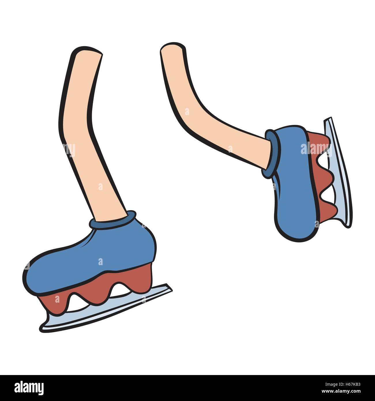 Cartoon small foot big shoe Stock Vector Images - Alamy