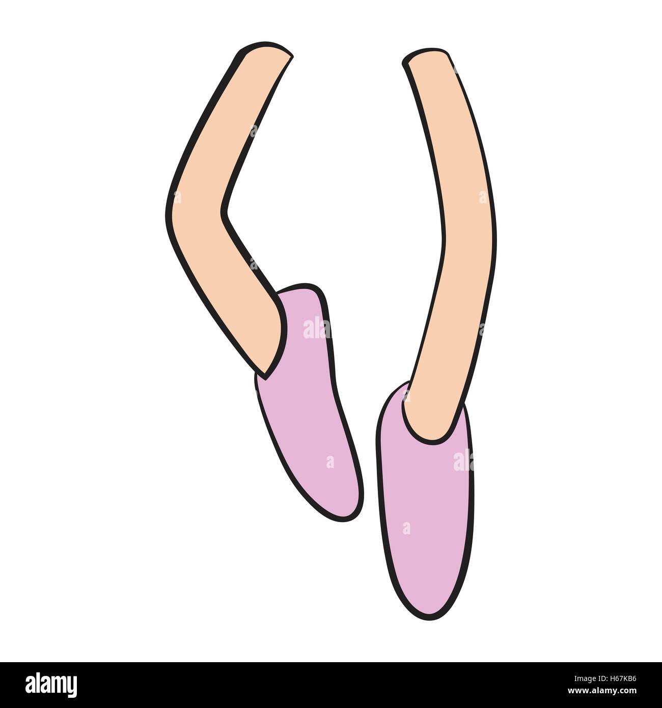 Cartoon legs of ballerina Stock Vector Image & Art - Alamy