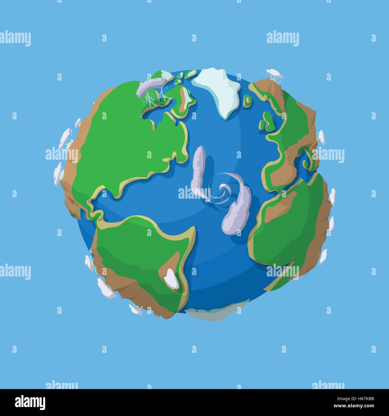 Cartoon earth isolated Stock Vector Image & Art - Alamy