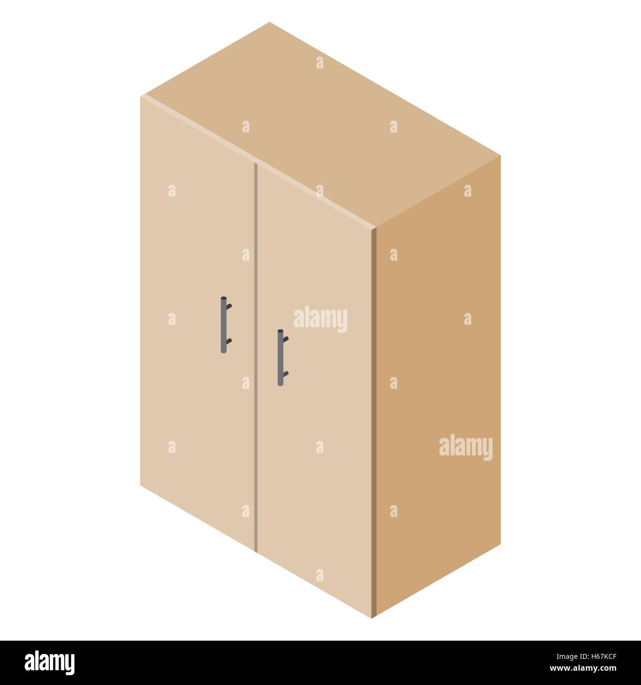Isometric cupboard wardrobe Stock Vector Image & Art - Alamy