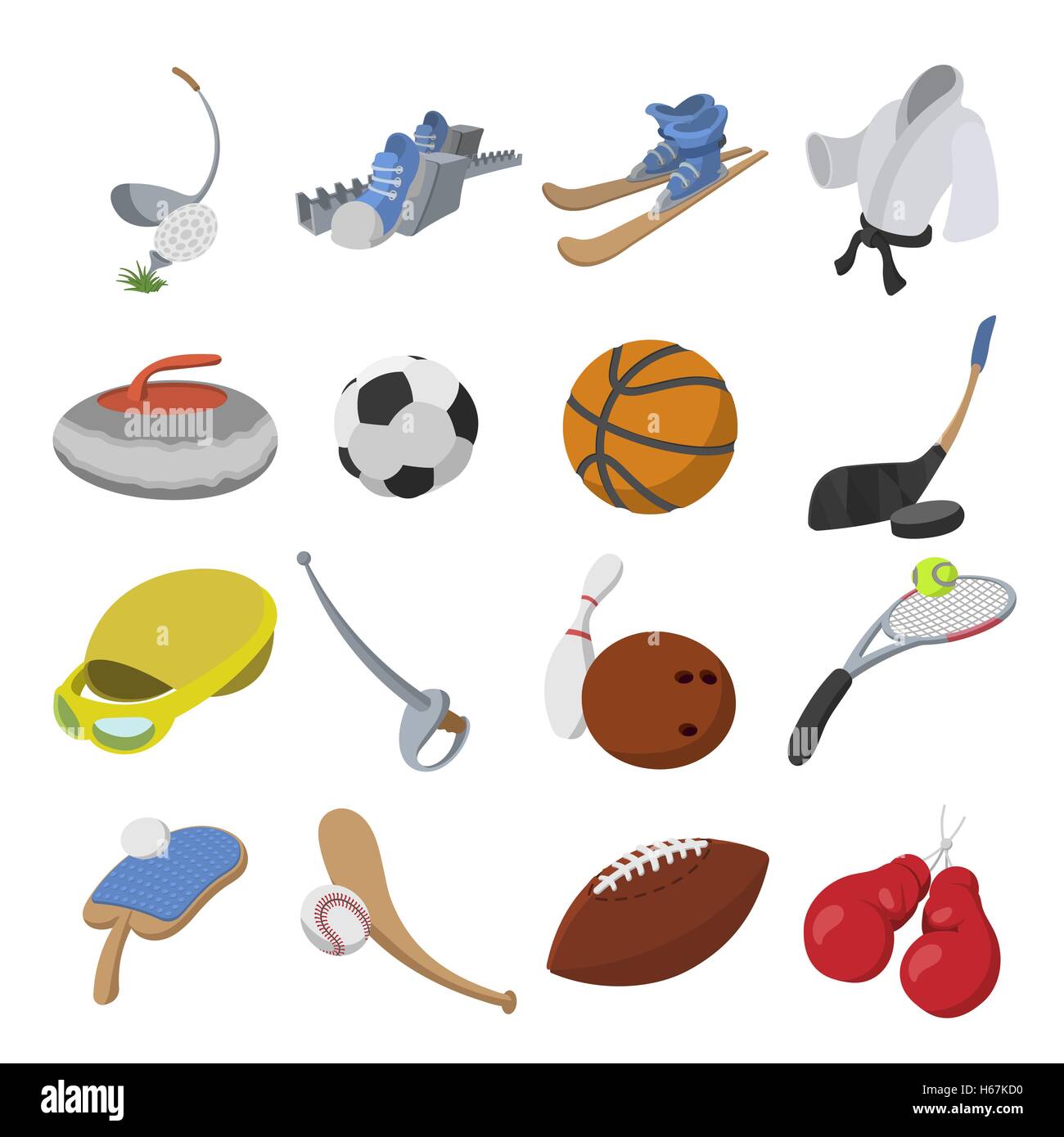 Sport cartoon icons Stock Vector Image & Art - Alamy
