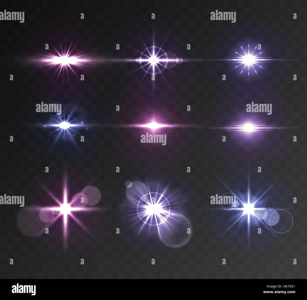 Lighting flare set Stock Vector Image & Art - Alamy