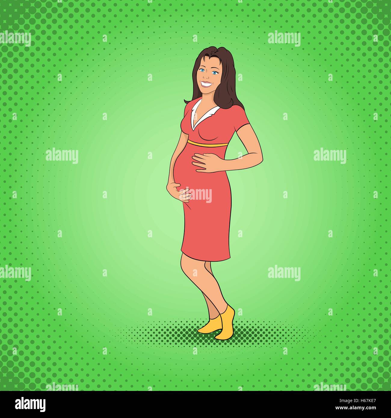 Pregnant woman comics Stock Vector Image & Art - Alamy