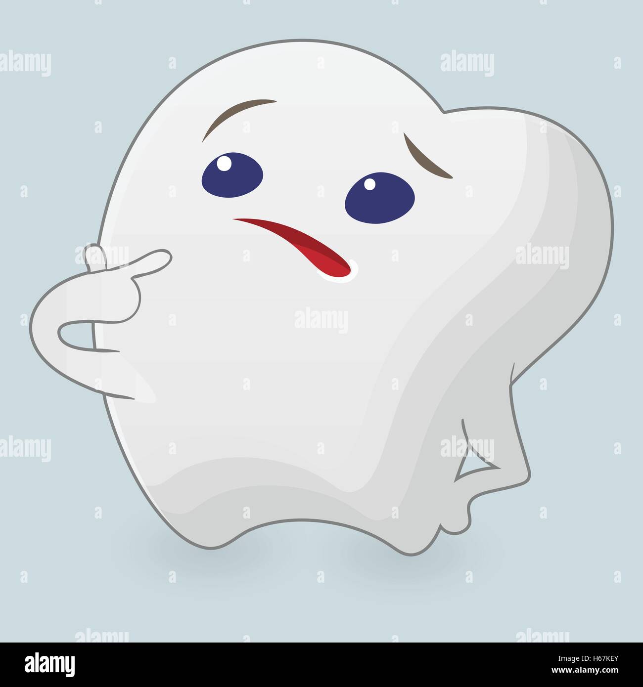 Illustration of thinking tooth Stock Vector Image & Art - Alamy