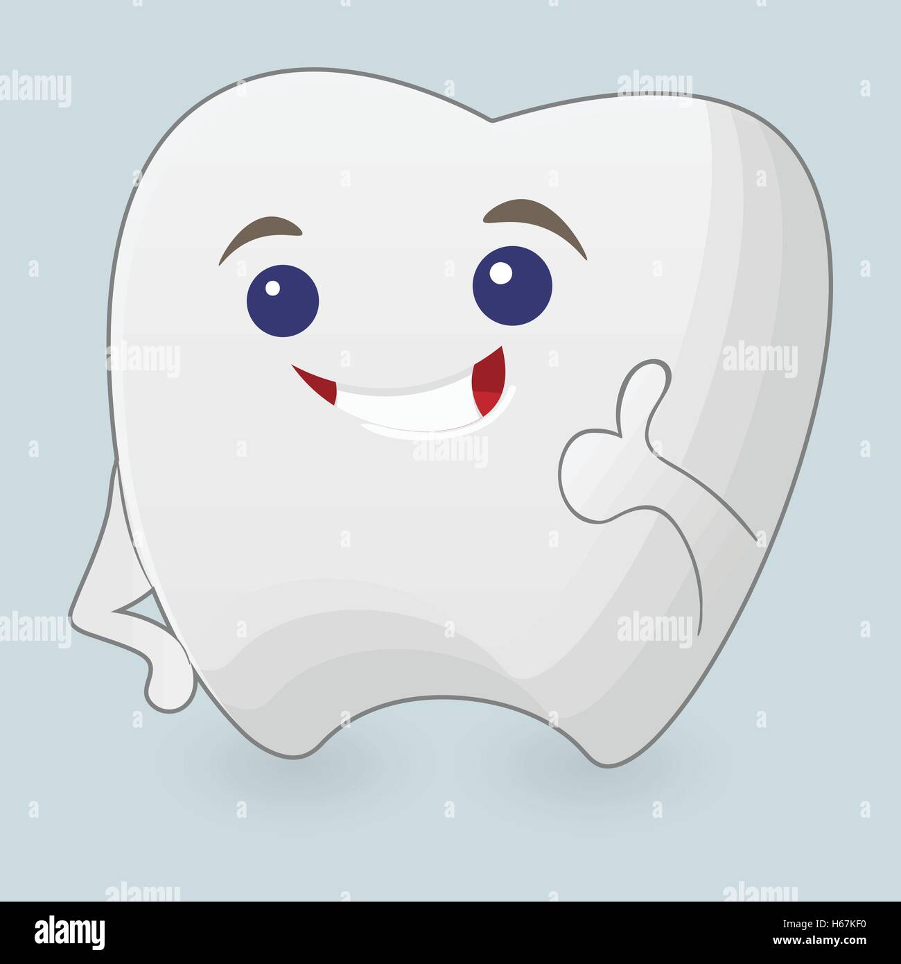 Winking tooth illustration Stock Vector Image & Art - Alamy