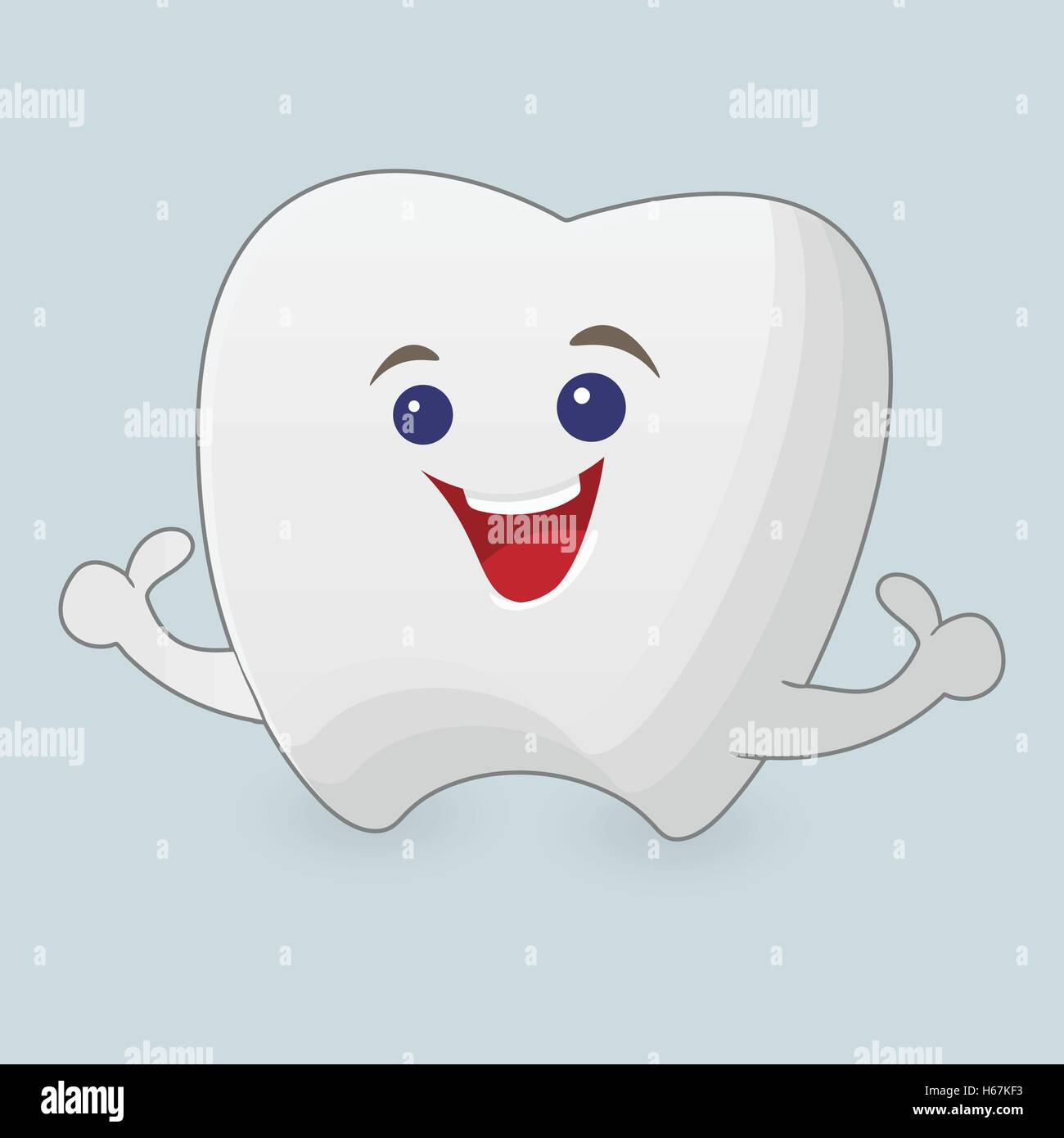 Smiling tooth illustration Stock Vector Image & Art - Alamy