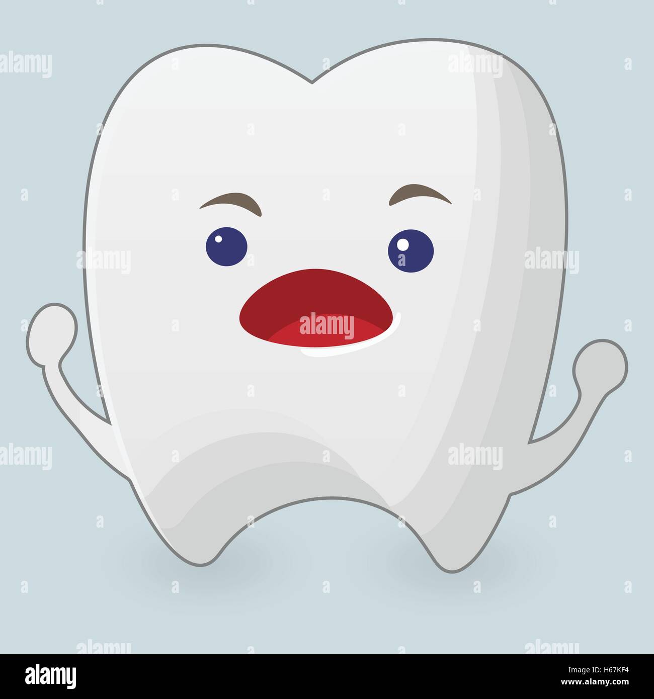 Illustration of screaming tooth Stock Vector Image & Art - Alamy