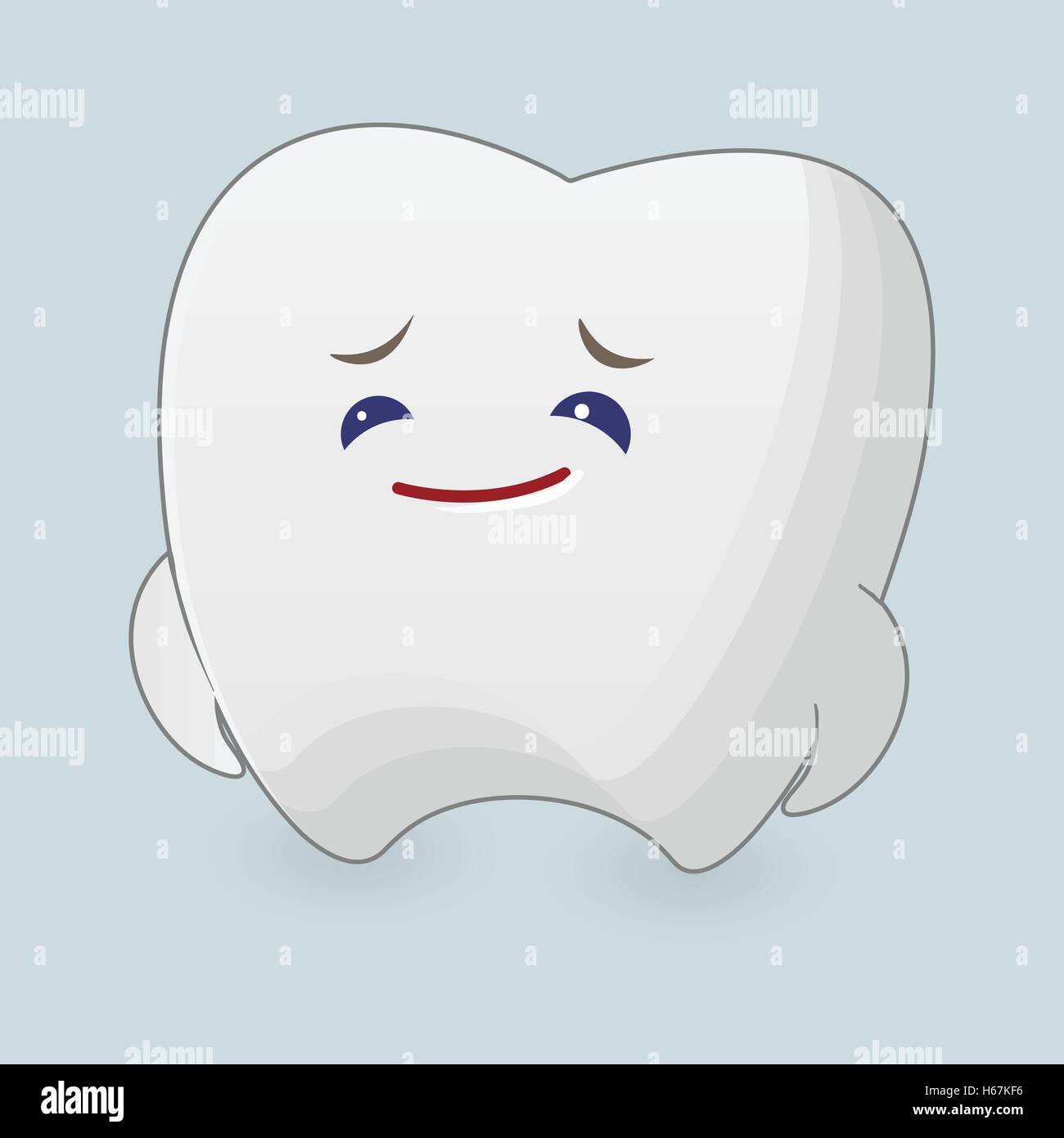 Sad tooth illustration Stock Vector Image & Art - Alamy