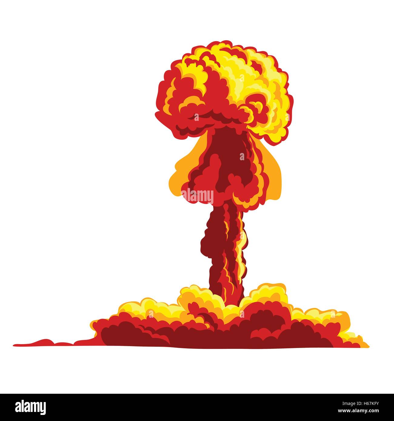 Mushroom cloud sign Stock Vector Image & Art - Alamy