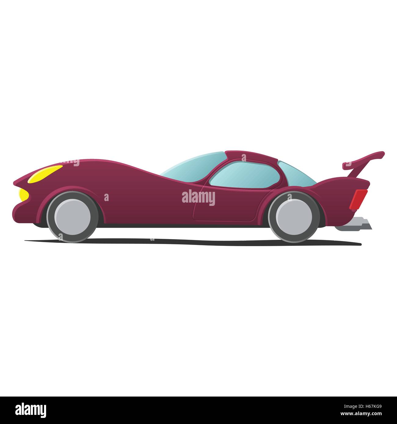 Cartoon sportscar illustration Stock Vector Image & Art - Alamy