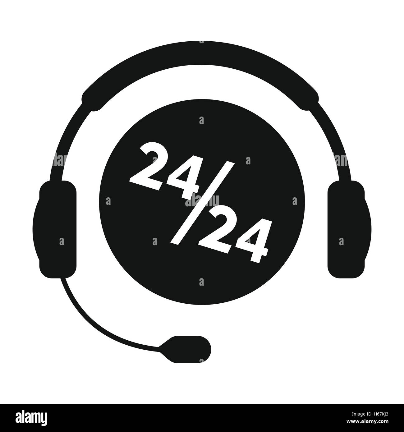 Clock assistance sign Stock Vector Image & Art - Alamy