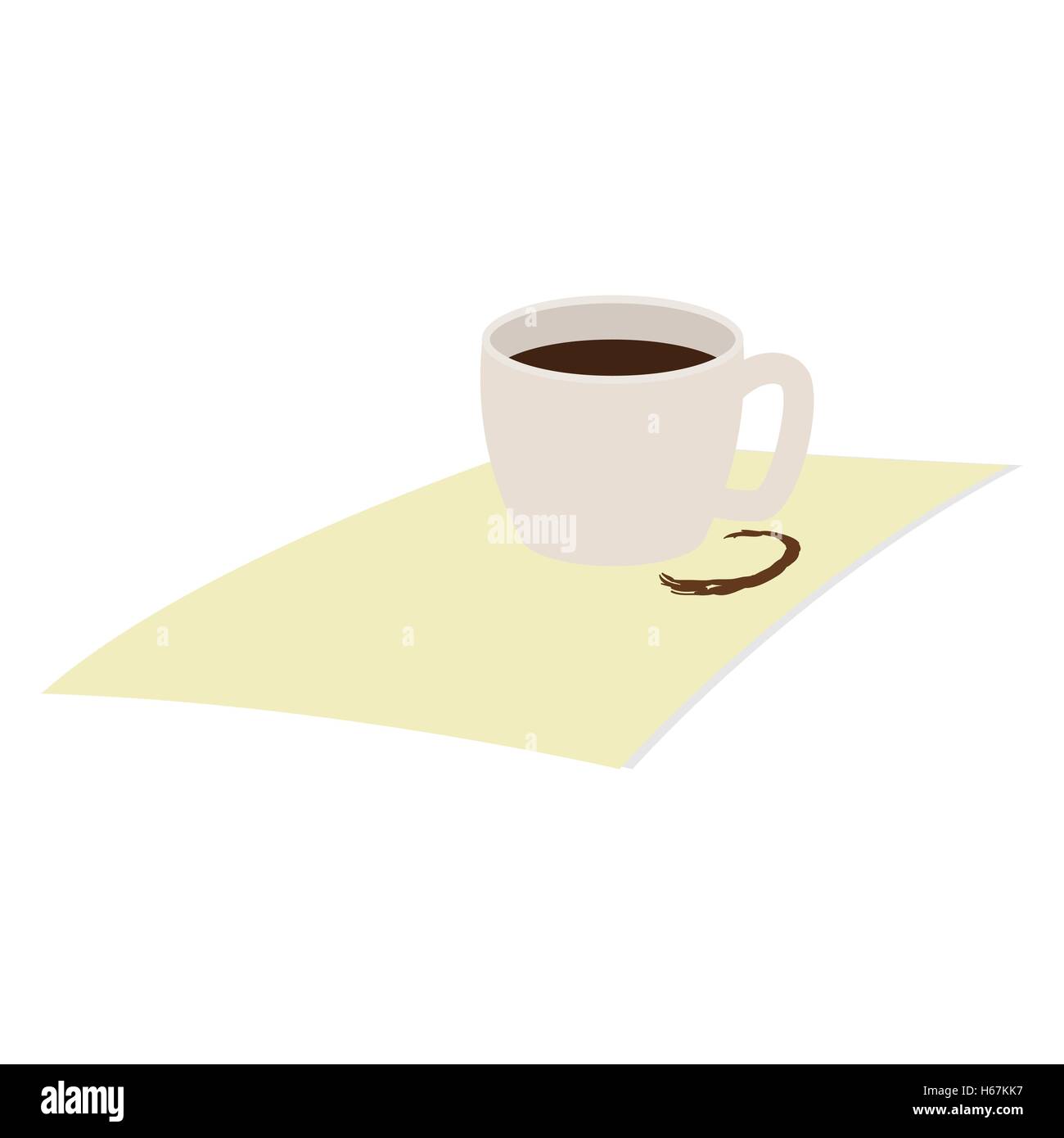 Cup of hot coffee Stock Vector Image & Art - Alamy