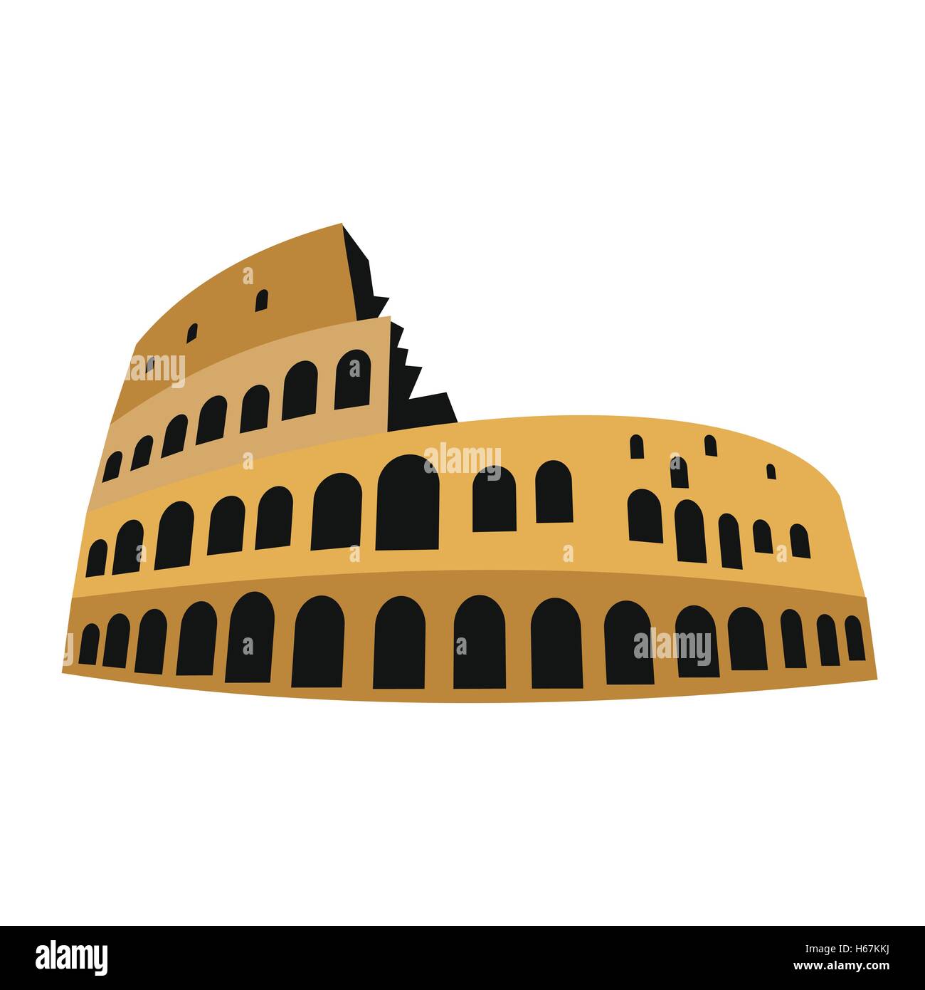 Ancient coliseum in rome Stock Vector Images - Alamy