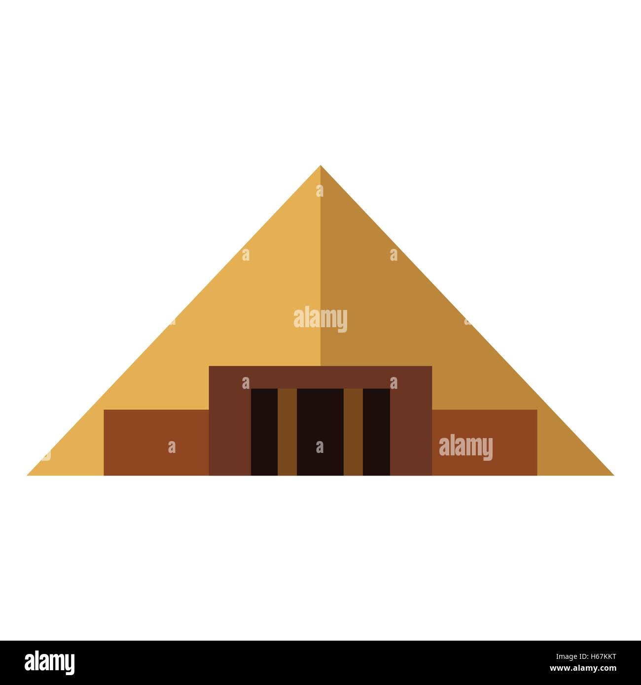 Pyramid flat icon Stock Vector Image & Art - Alamy