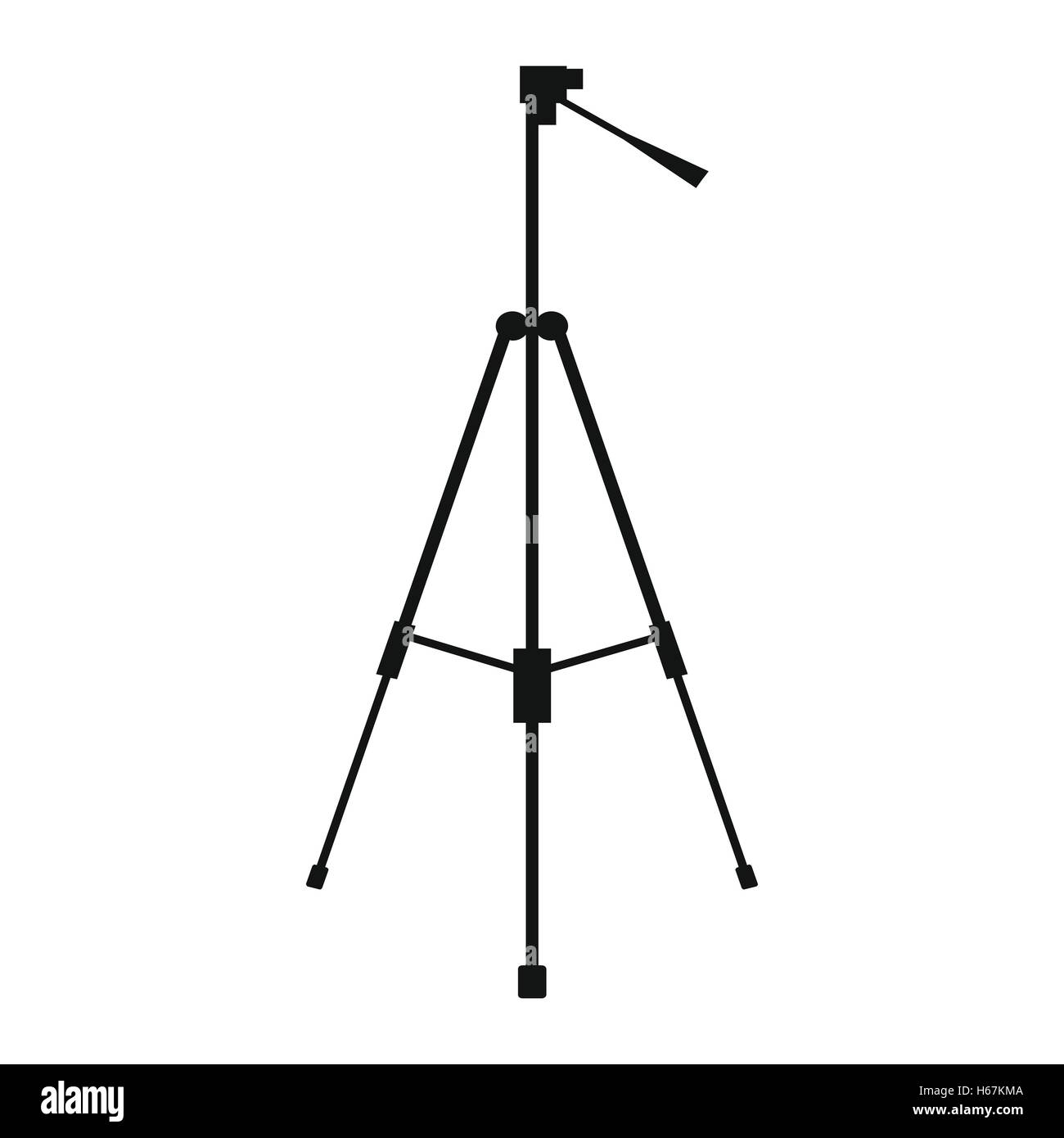 Tripod icon simple element Black and White Stock Photos & Images - Alamy