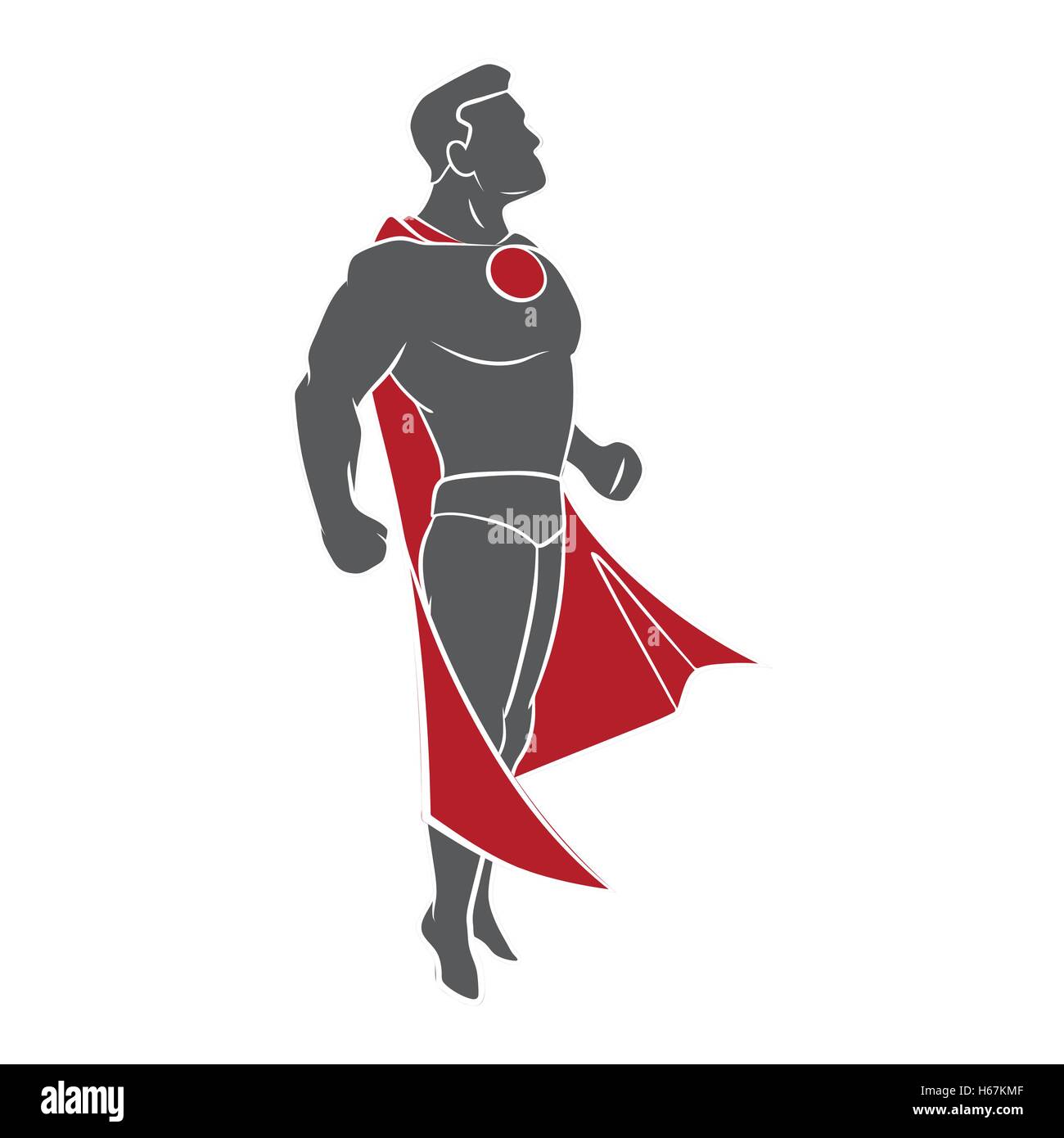 Superhero flying up Stock Vector Image & Art - Alamy