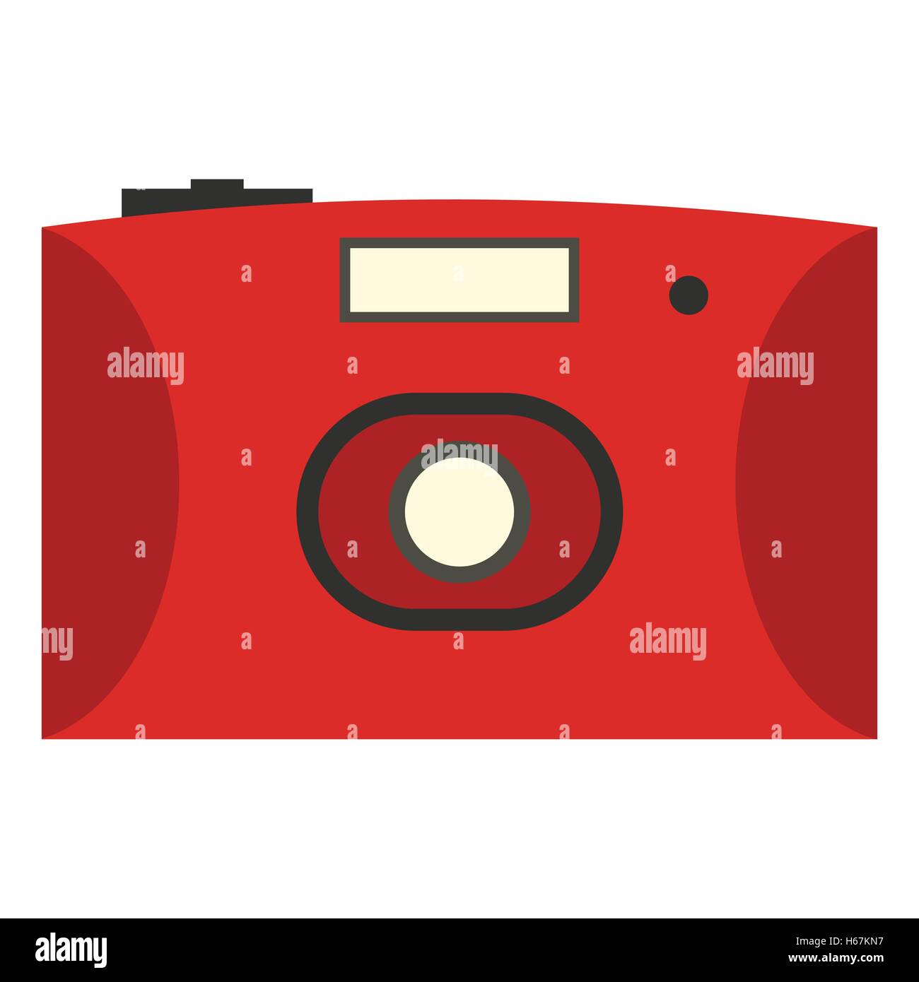 Red camera flat icon Stock Vector Image & Art - Alamy