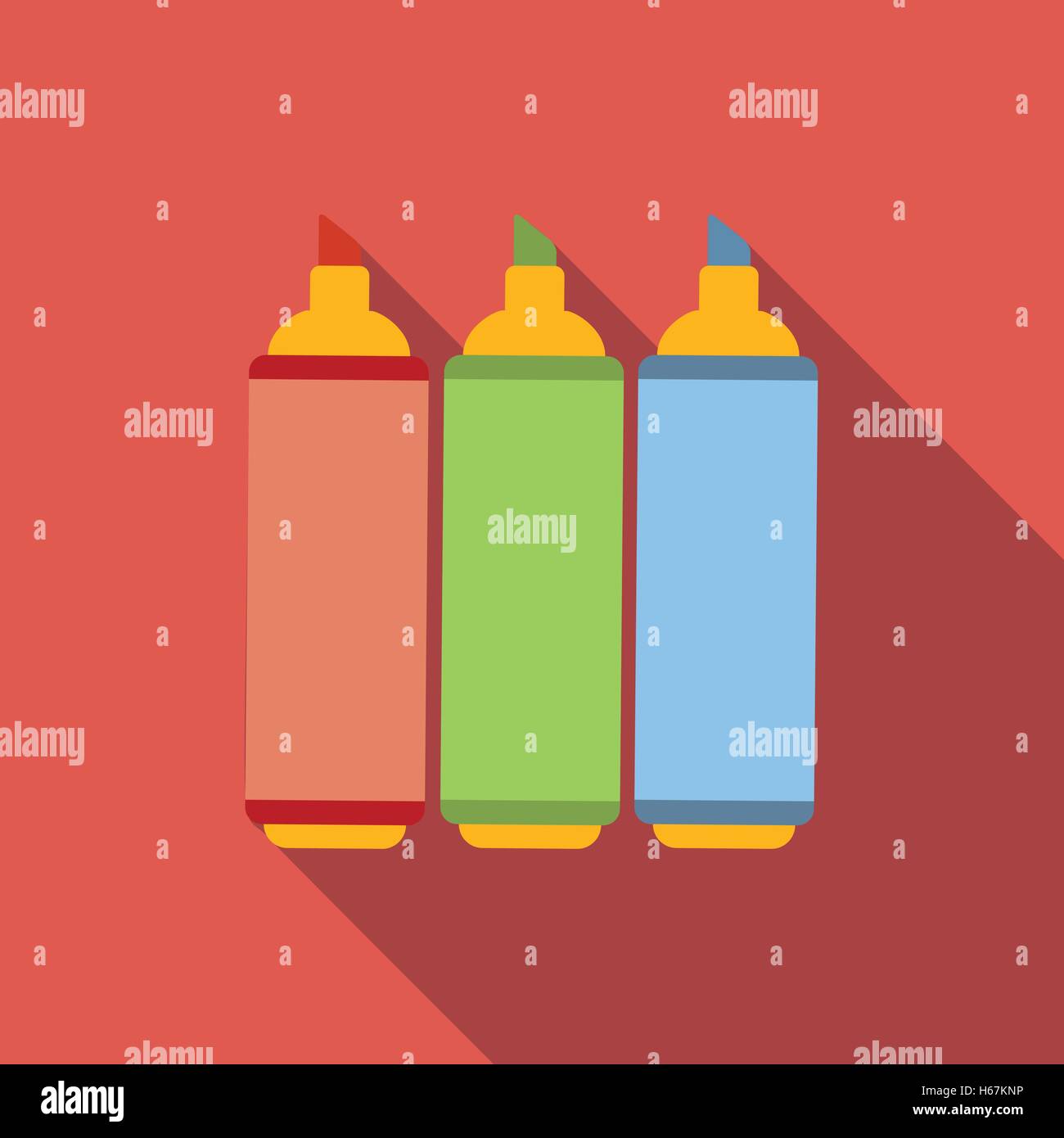 Set of markers flat icon Stock Vector Image & Art - Alamy