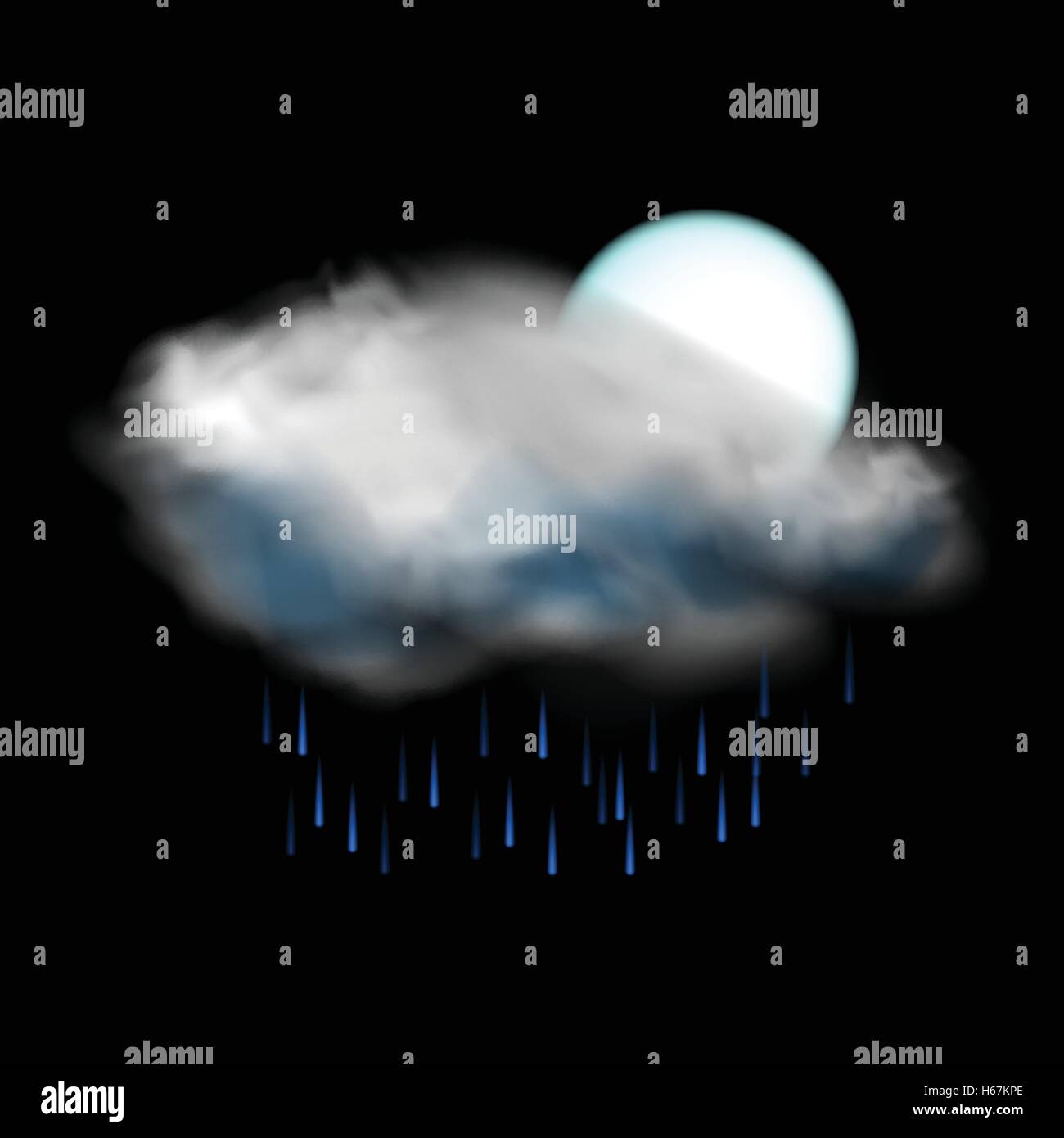 Rain burst Stock Vector Images - Alamy
