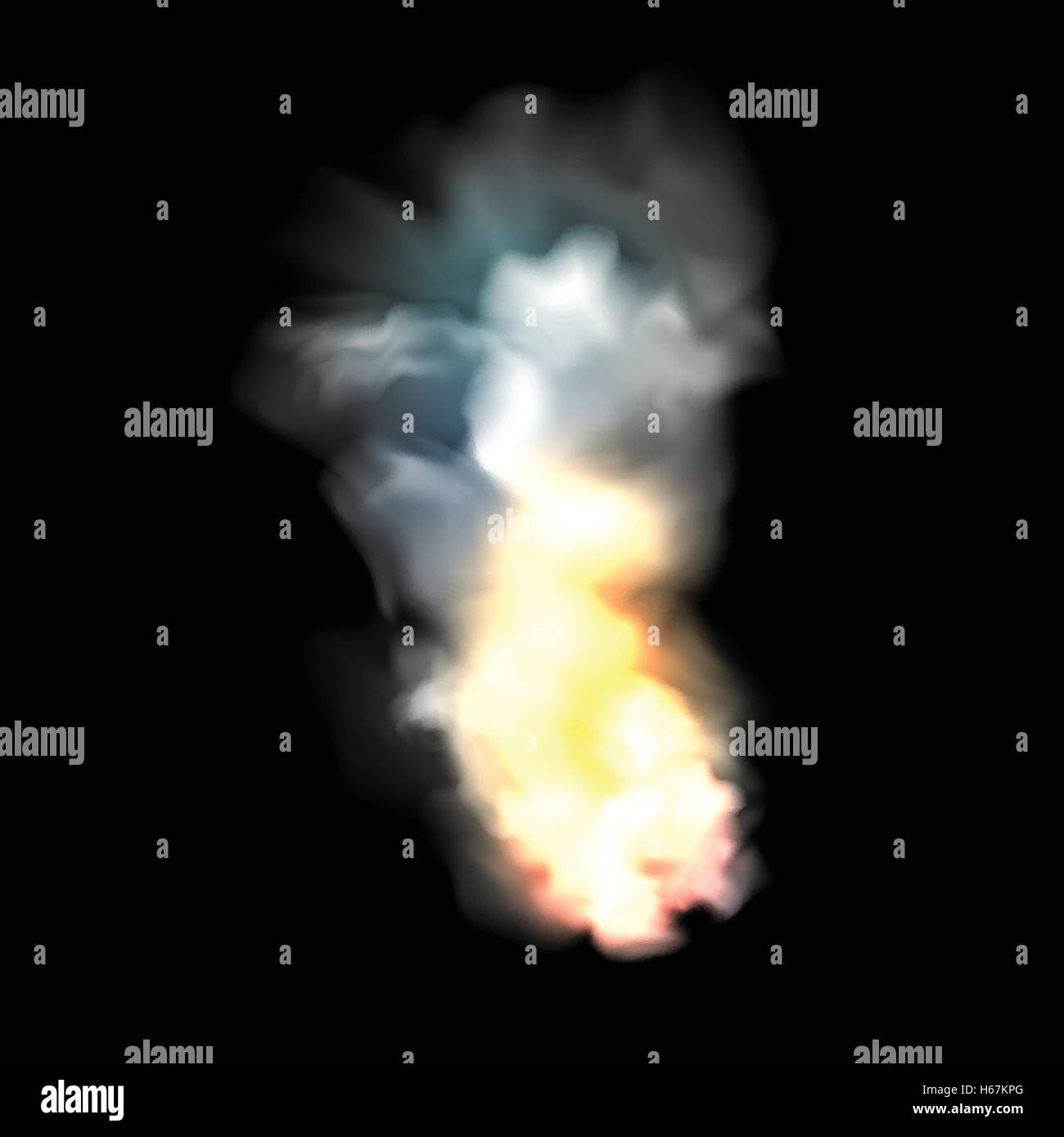 Smoke and fire icon Stock Vector Image & Art - Alamy