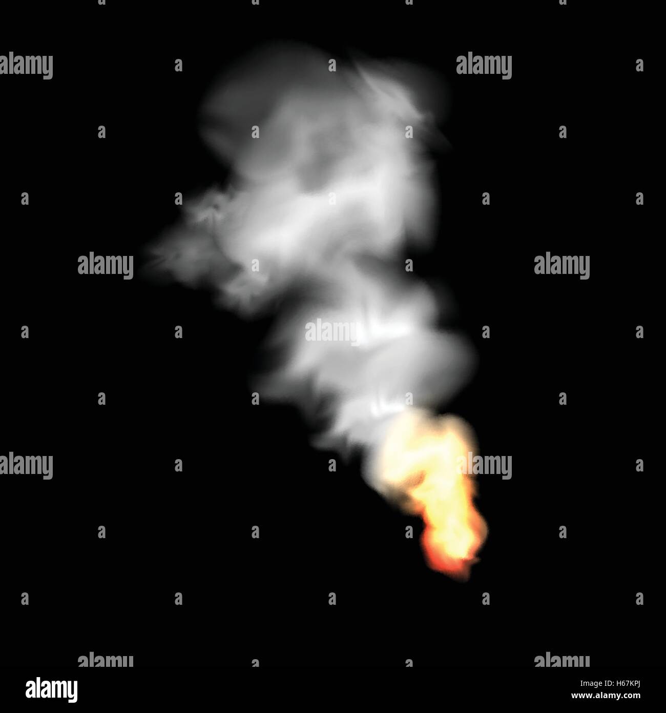 Smoke and fire sign Stock Vector Image & Art - Alamy