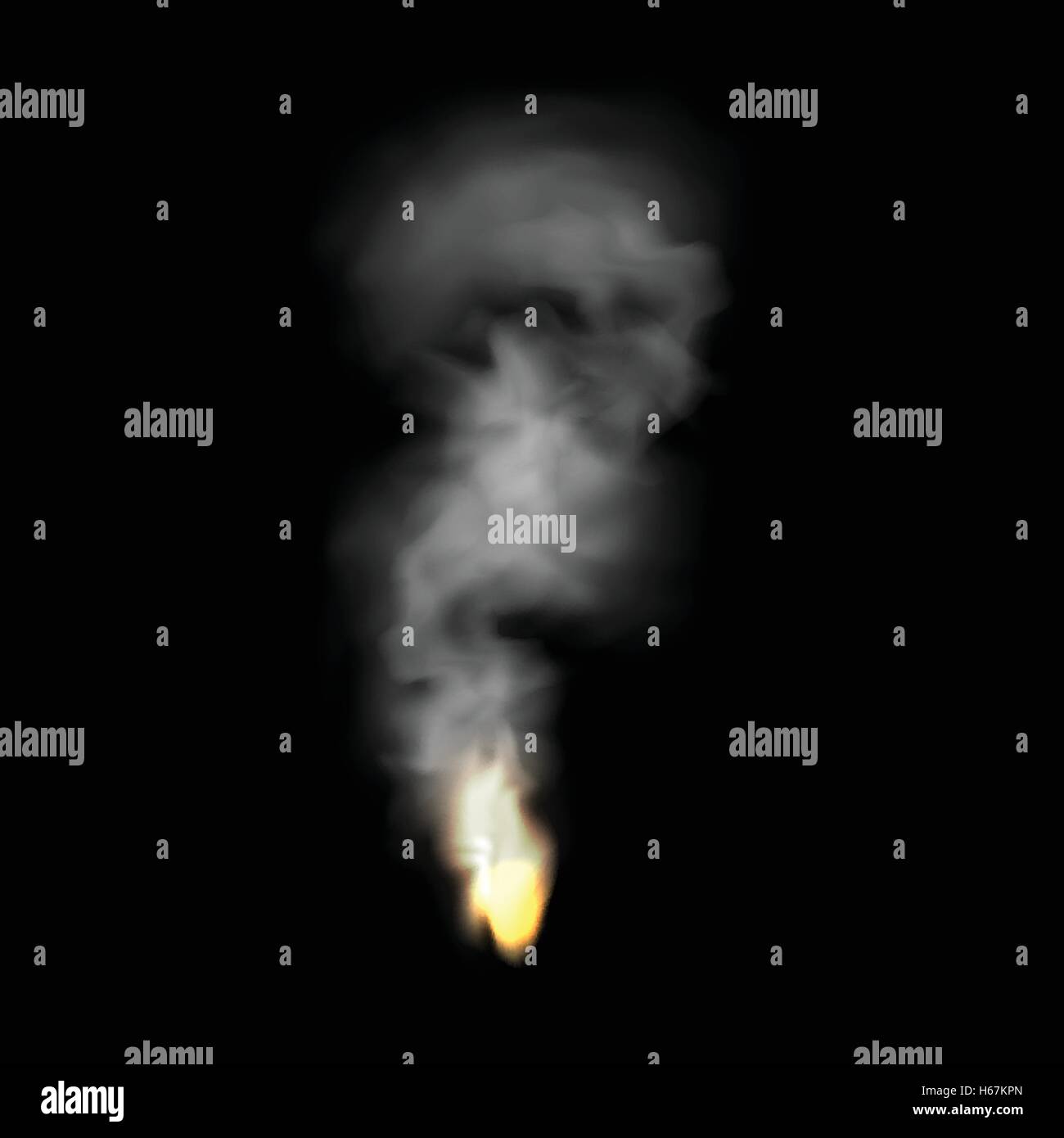 Smoke and fire symbol Stock Vector Image & Art - Alamy