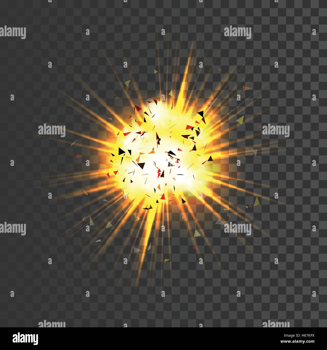 Realistic bomb explosion fire explosions effect hi-res stock ...