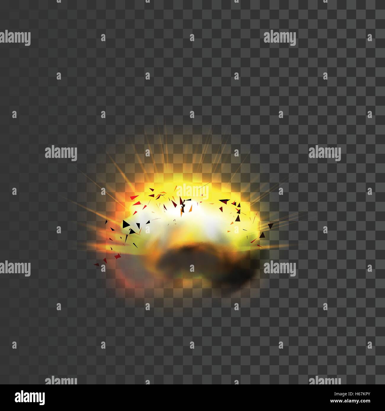 New realistic explosion icon Stock Vector Image & Art - Alamy
