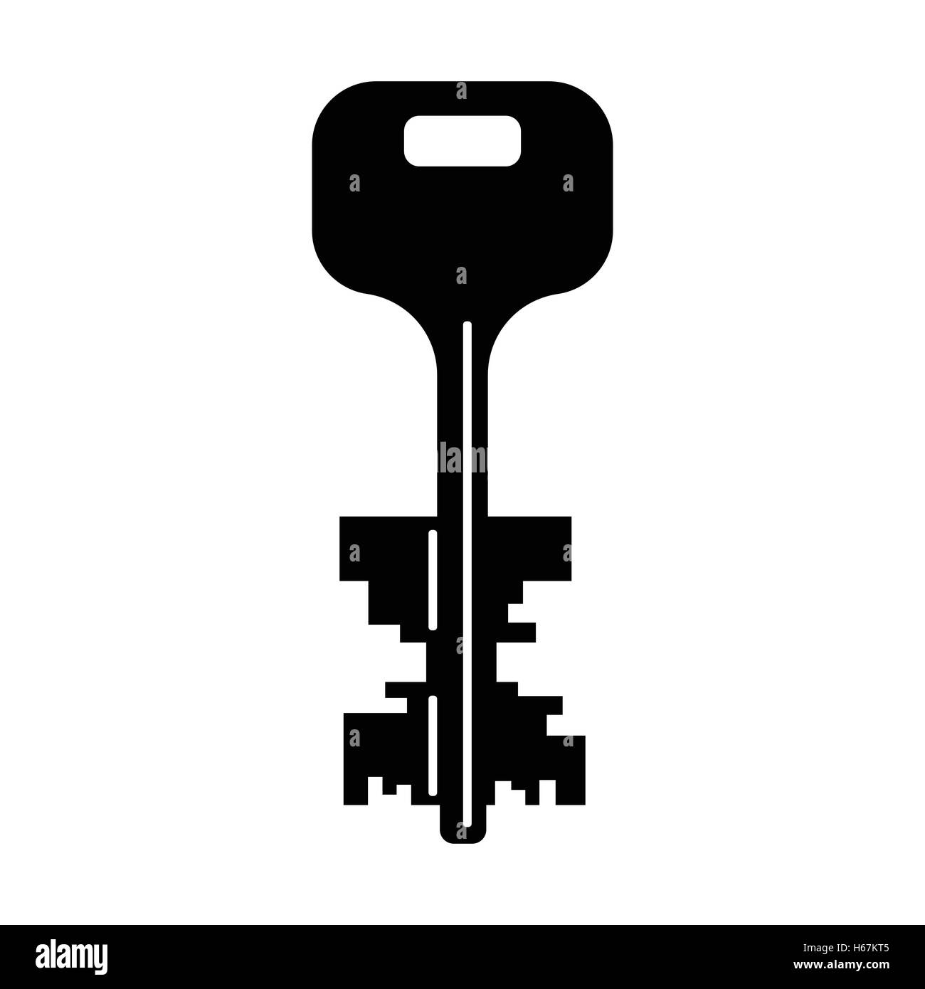 New key simple icon Stock Vector Image & Art - Alamy