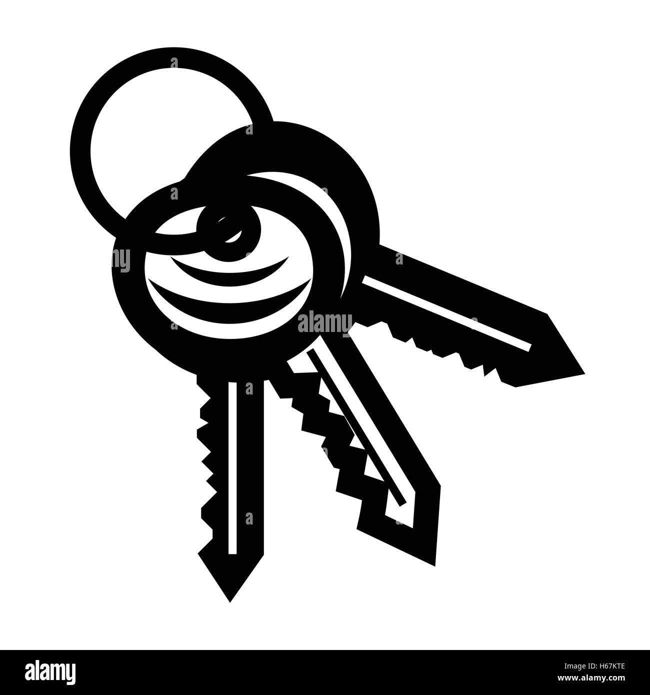 New keys simple icon Stock Vector Image & Art - Alamy