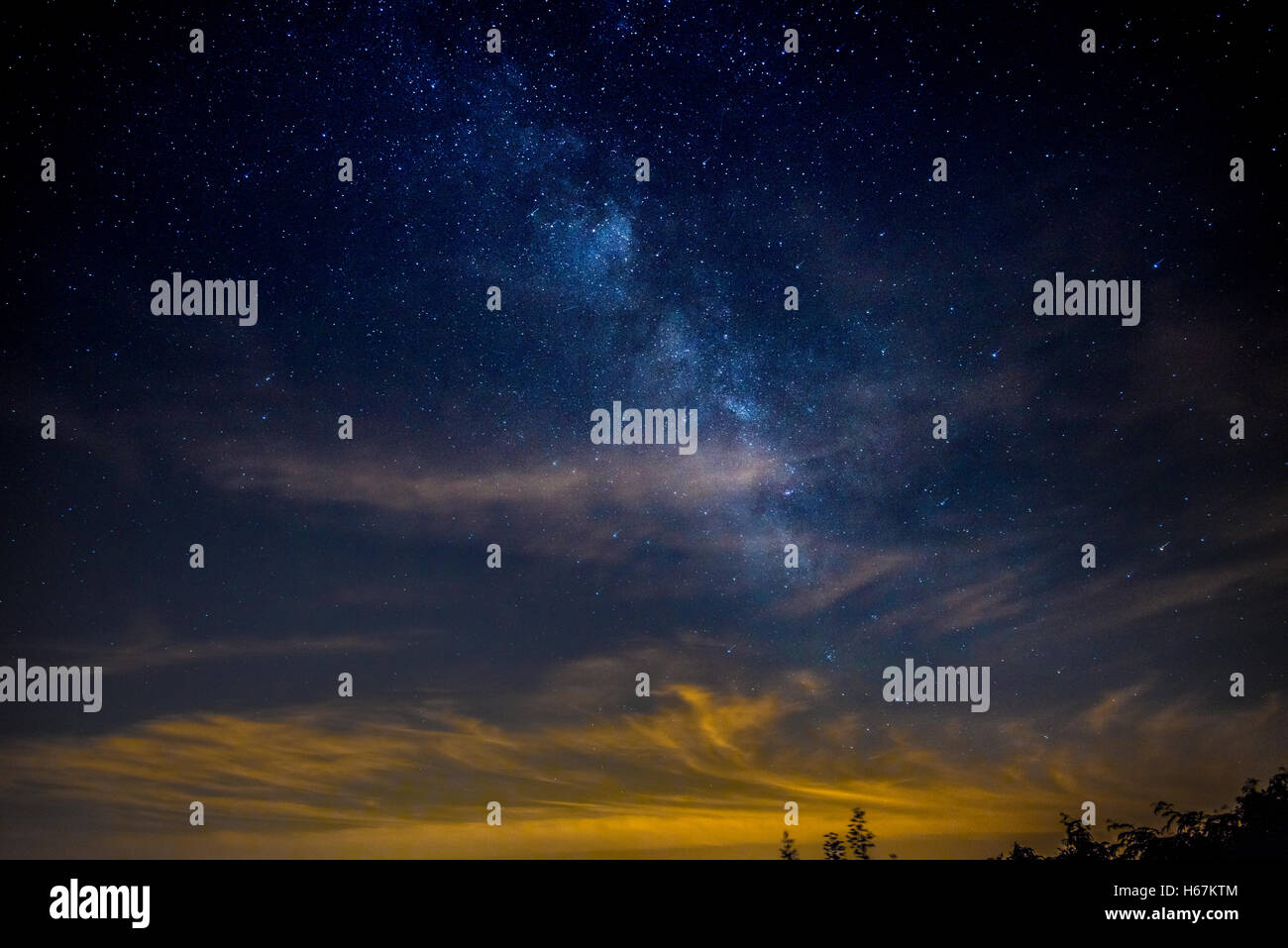 MIlky Way Landscape Starry Night Stock Photo - Alamy