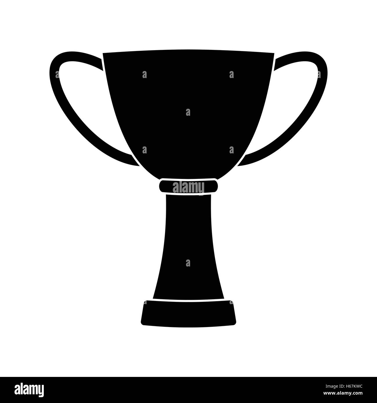 Simple golden trophy cup Black and White Stock Photos & Images - Alamy