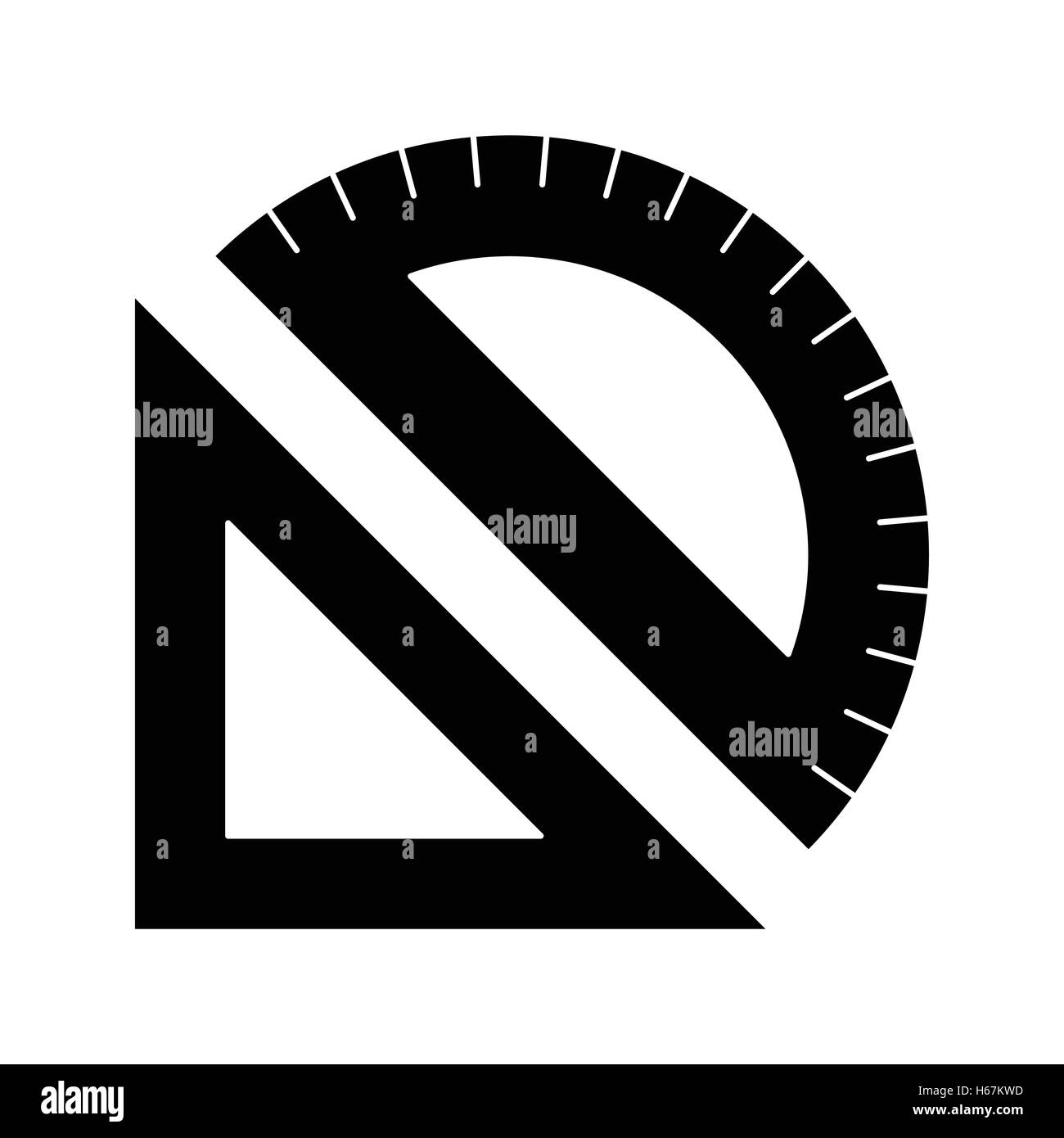 Black triangular ruler hi-res stock photography and images - Alamy