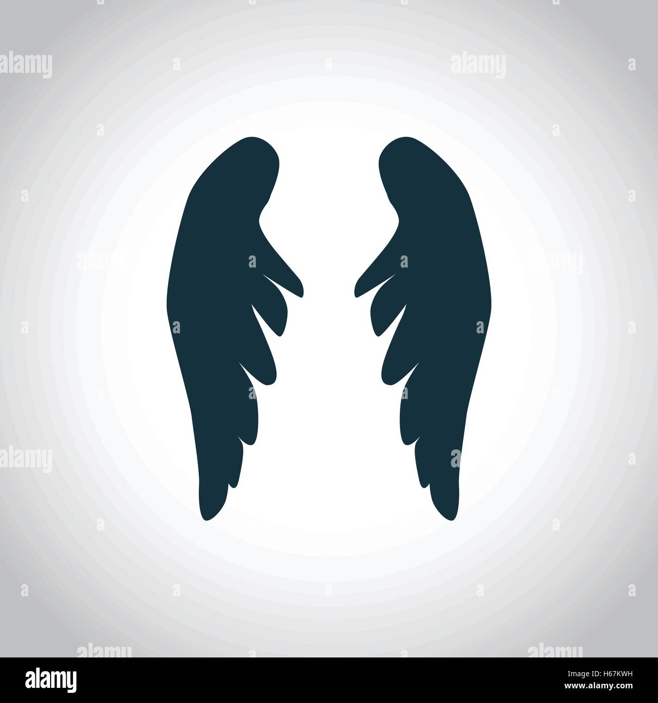 Angel wings silhouette Stock Vector Image & Art - Alamy