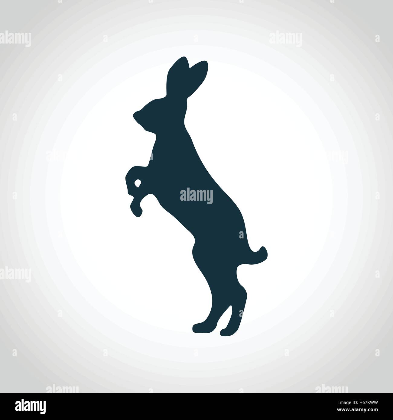 Jumping bunny outline hi-res stock photography and images - Alamy