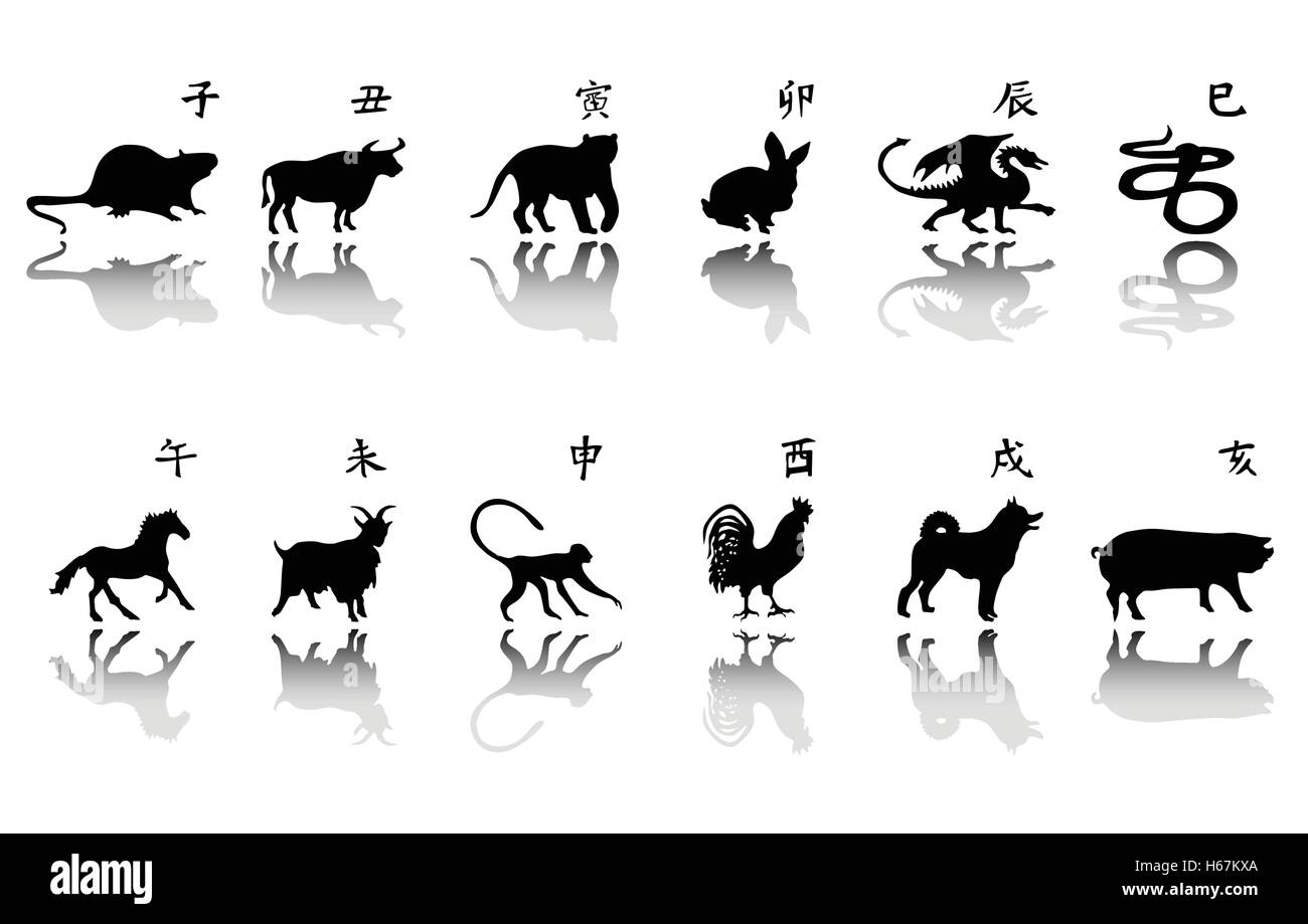 White rat symbol new year Black and White Stock Photos & Images - Alamy