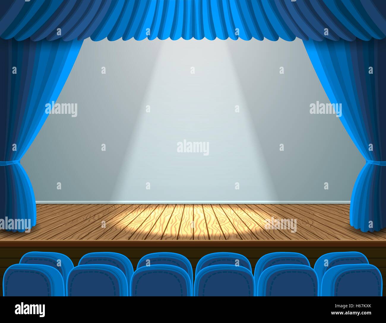 Spotlight on the theater stage Stock Vector Image & Art - Alamy