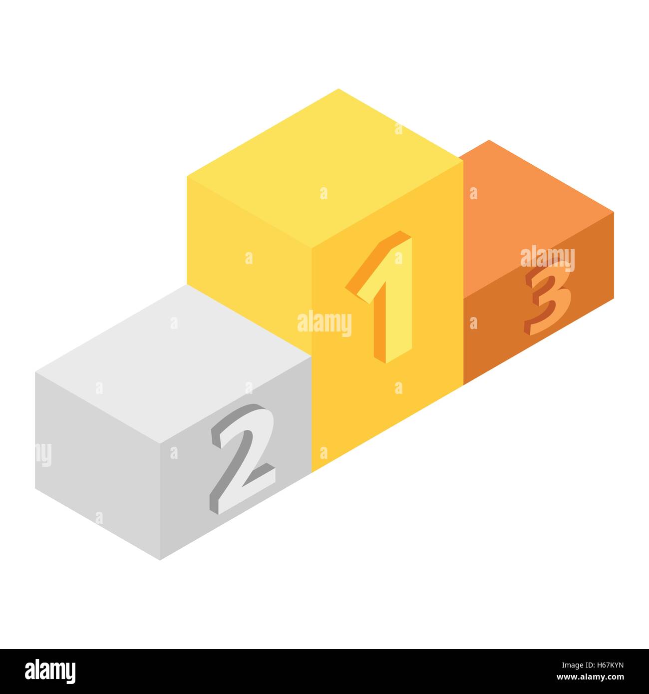 Winners podium isometric 3d icon Stock Vector Image & Art - Alamy